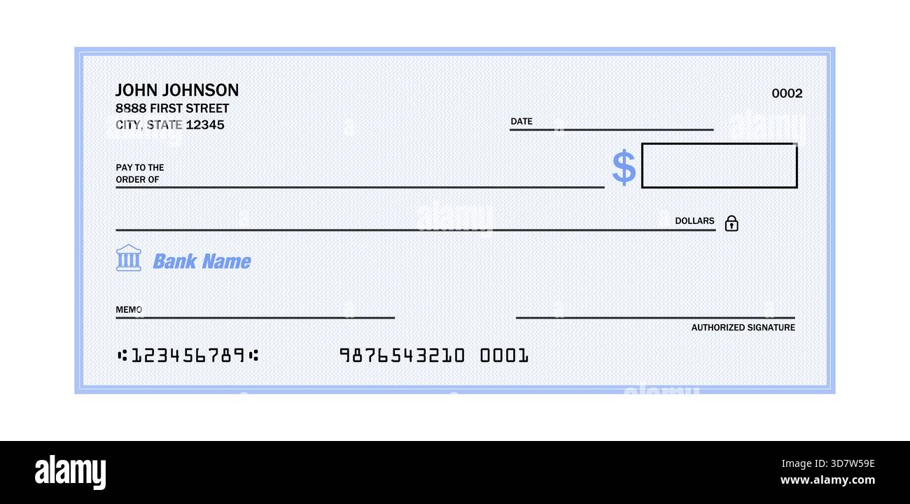 Checkbook cheque voucher money Cut Out Stock Images & Pictures - Alamy