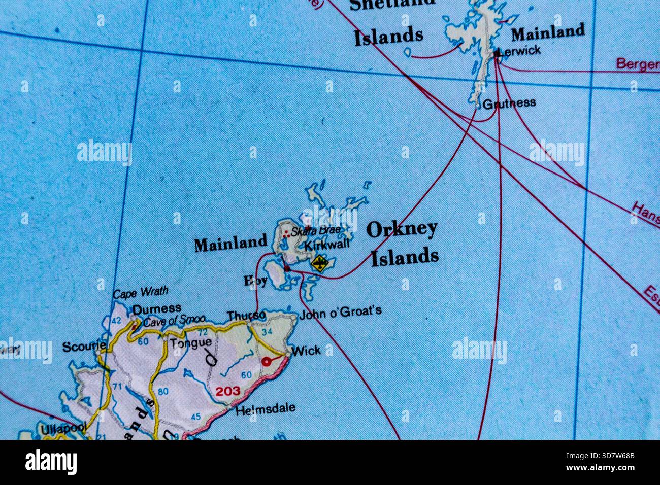 Orkney islands scotland map hi-res stock photography and images - Alamy