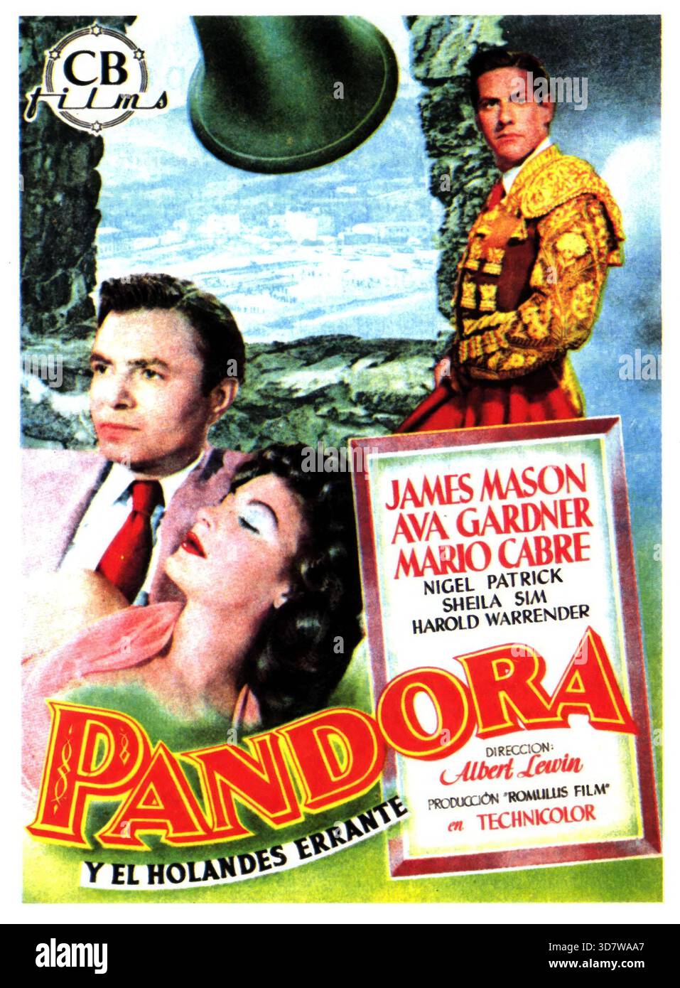 JAMES MASON, AVA GARDNER and MARIO CABRE in PANDORA AND THE FLYING ...