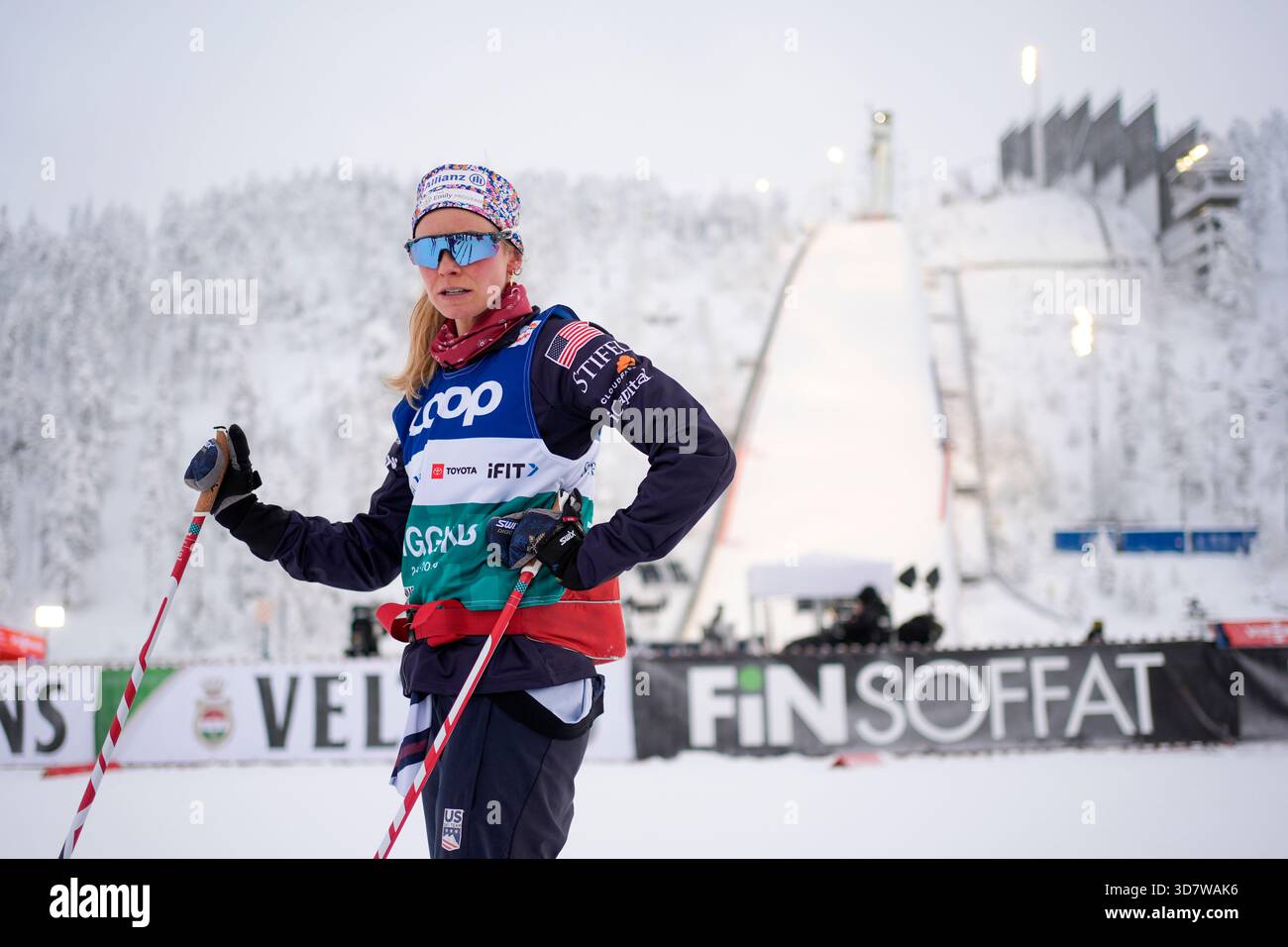 Ruka, Finland 20251127. Jessie Diggins is in Ruka for the World Cup ...