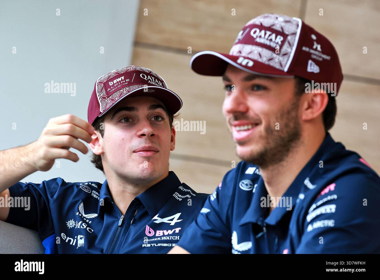 Franco Colapinto (ARG) Alpine F1 Team and Pierre Gasly (FRA) Alpine F1 ...