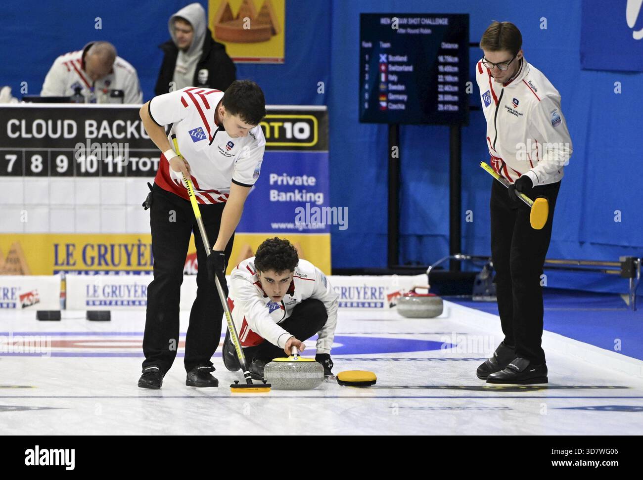 Team Denmark in action during the 2025 European Curling Championships ...