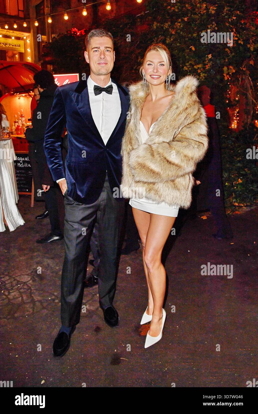 Dustin Schoene and Lena Gercke during The Magical Christmas Ball By ...