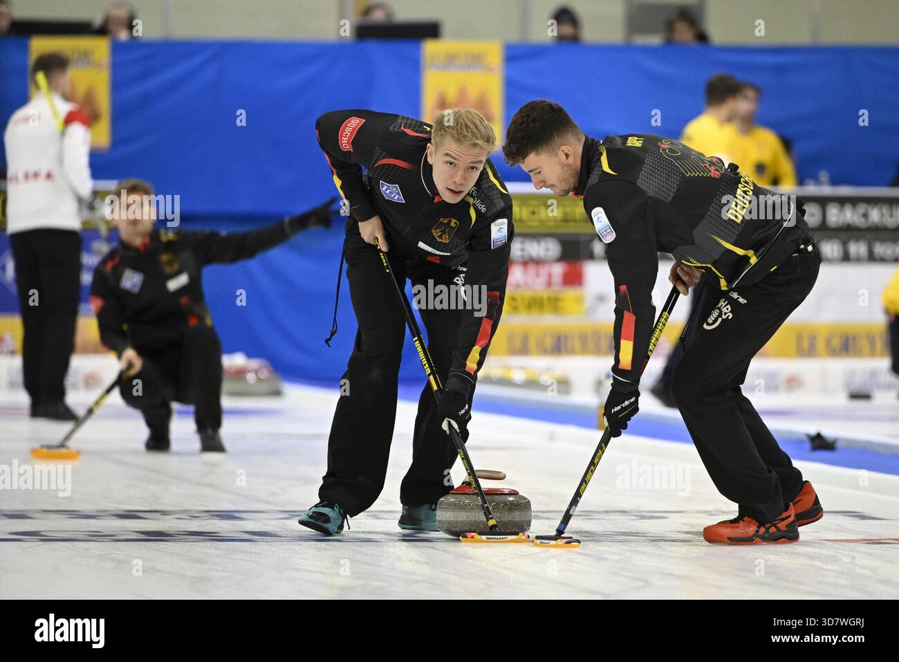Team Germany in action during the 2025 European Curling Championships ...