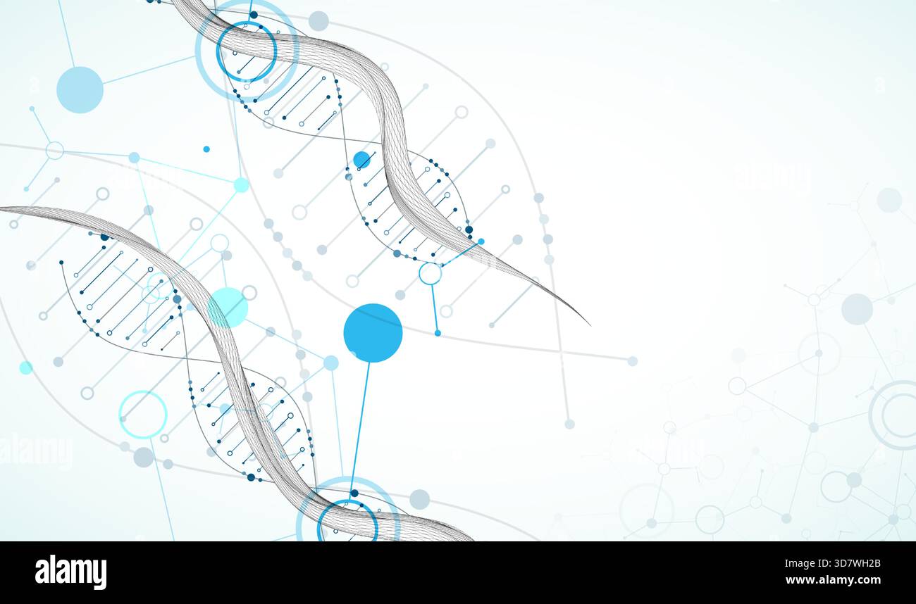 Molecule communication background wave Stock Vector Images - Alamy