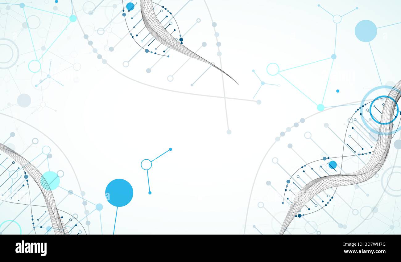 Molecule communication background wave Stock Vector Images - Alamy