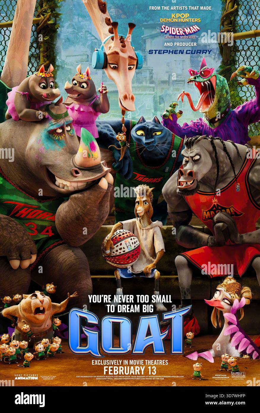 GOAT (2026) directed by Tyree Dillihay and Adam Rosette and starring ...