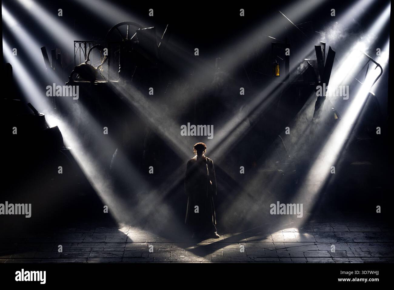 An actor during the graphic pass of the musical 'Les Miserables', at ...