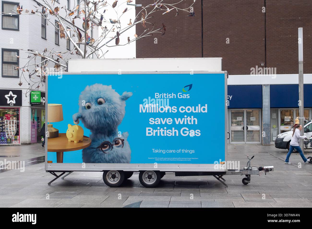 Slough, Berkshire, UK. 27th November, 2025. A British Gas advert on a ...