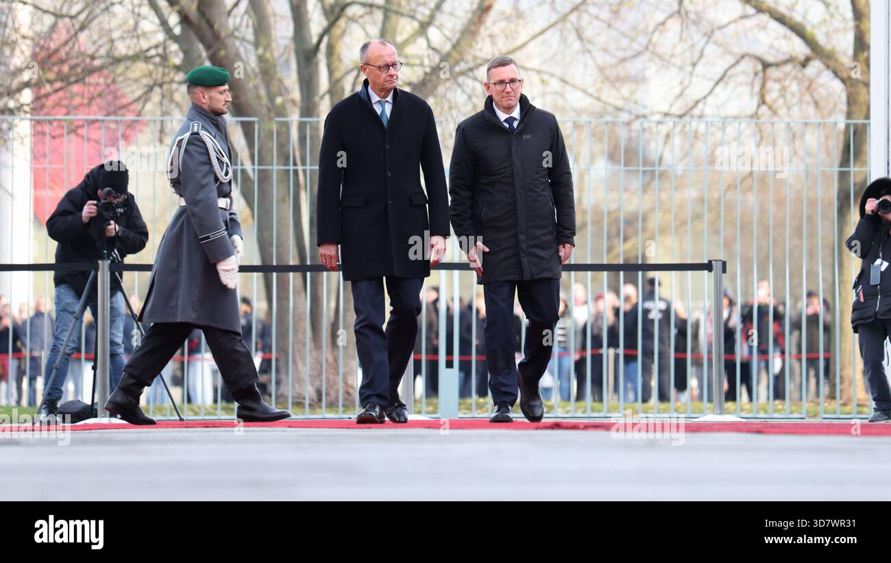 Berlin, Germany, 27th Nov. 2025. Federal Chancellor Friedrich Merz ...