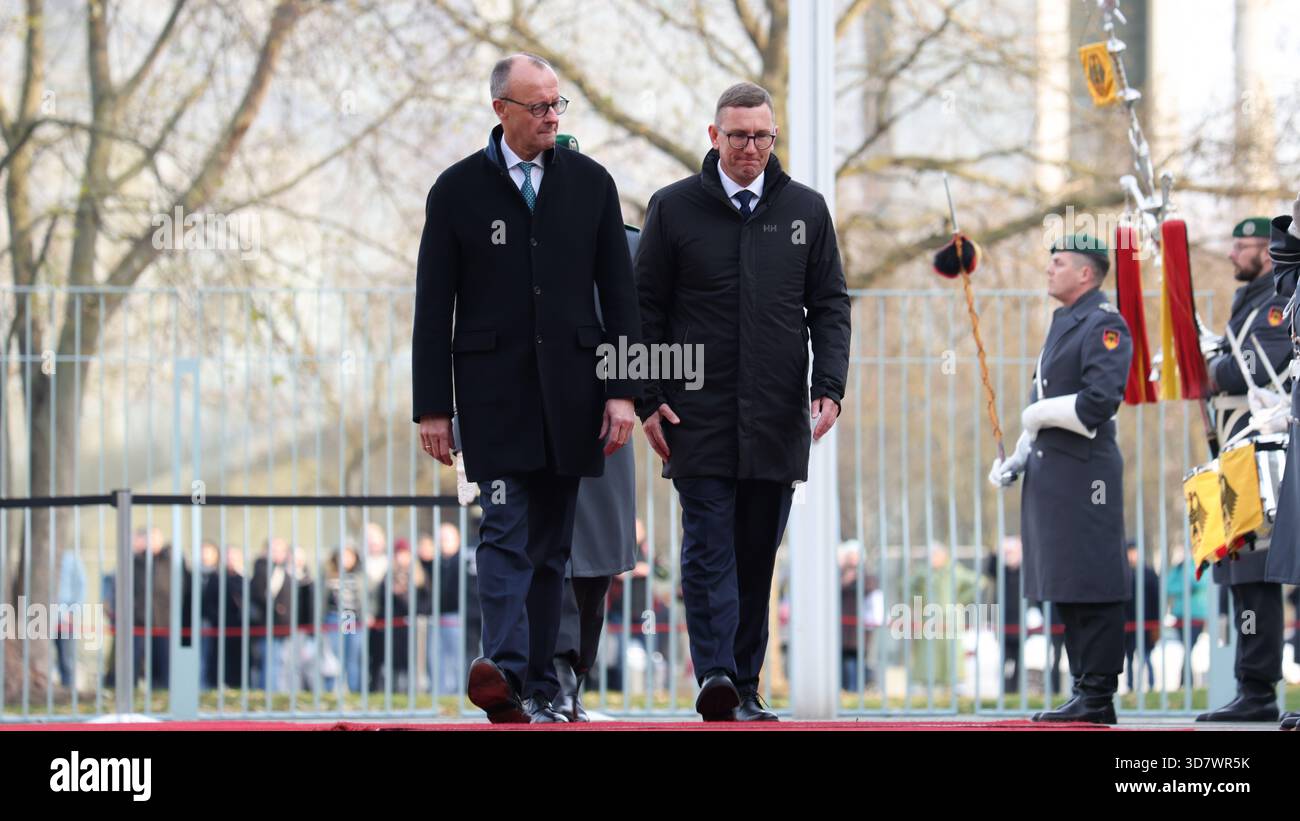 Berlin, Germany, 27th Nov. 2025. Federal Chancellor Friedrich Merz ...