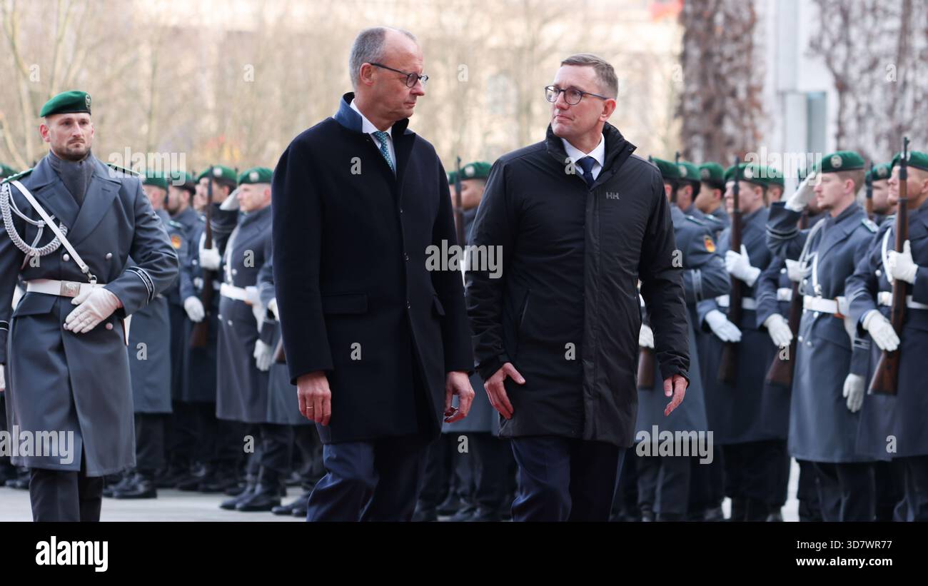 Berlin, Germany, 27th Nov. 2025. Federal Chancellor Friedrich Merz ...