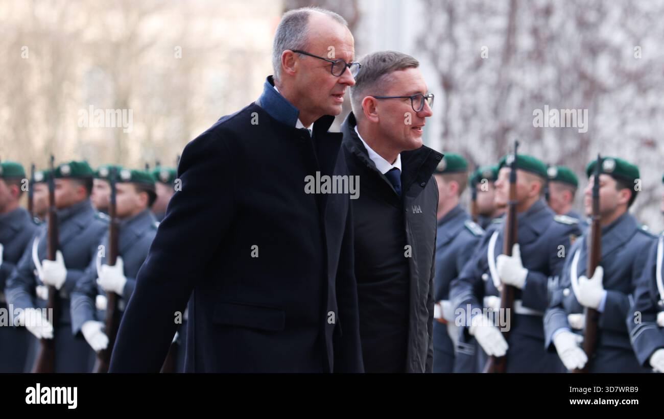 Berlin, Germany, 27th Nov. 2025. Federal Chancellor Friedrich Merz ...