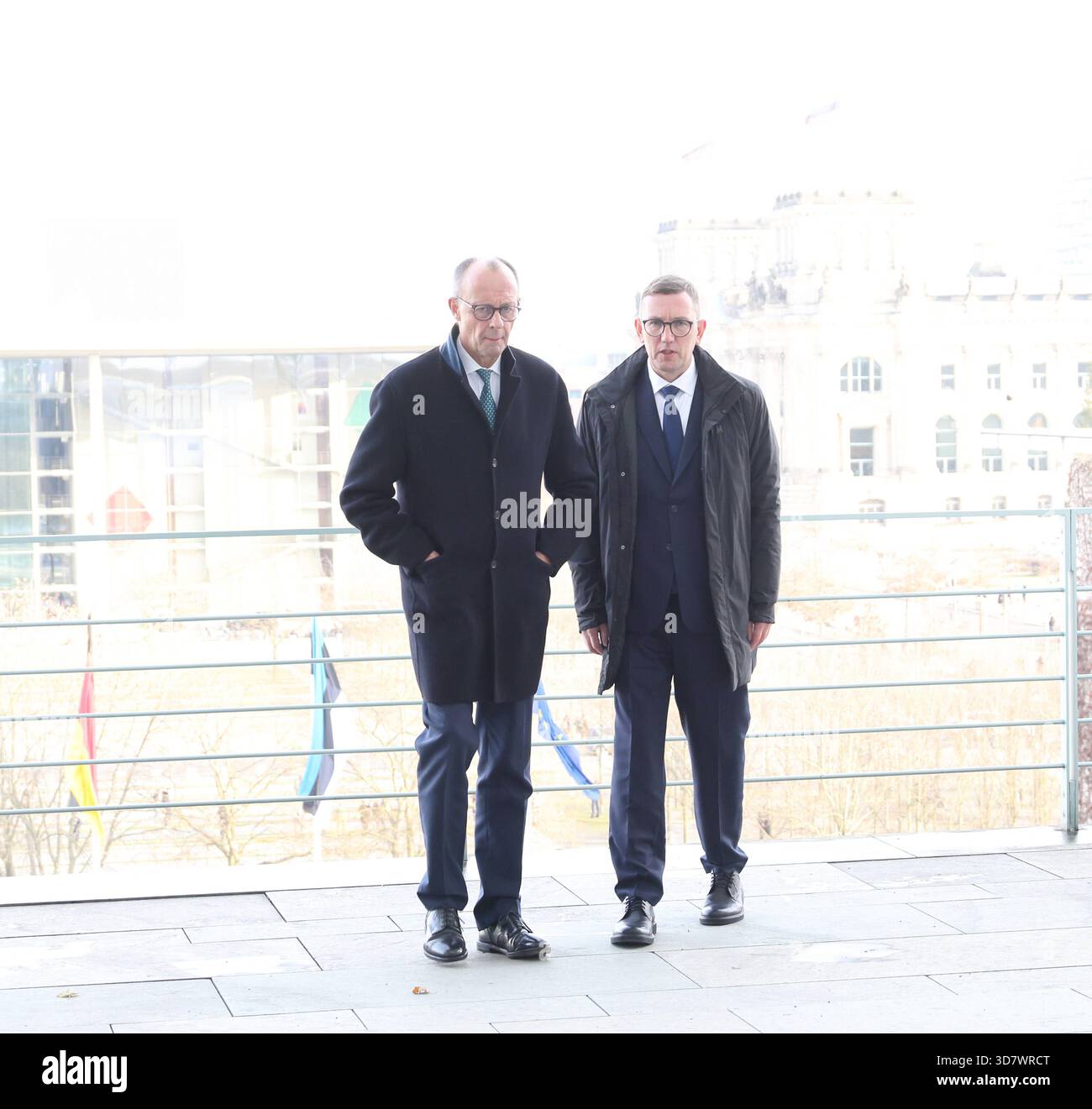 Merz und Estland 08.10.2025,Germany, Berlin, Bundeskanzleramt ...