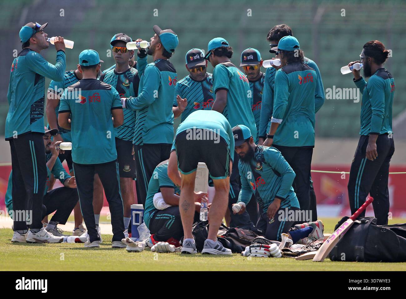 Bangladesh National ODI Cricket Team attends practice session at the ...