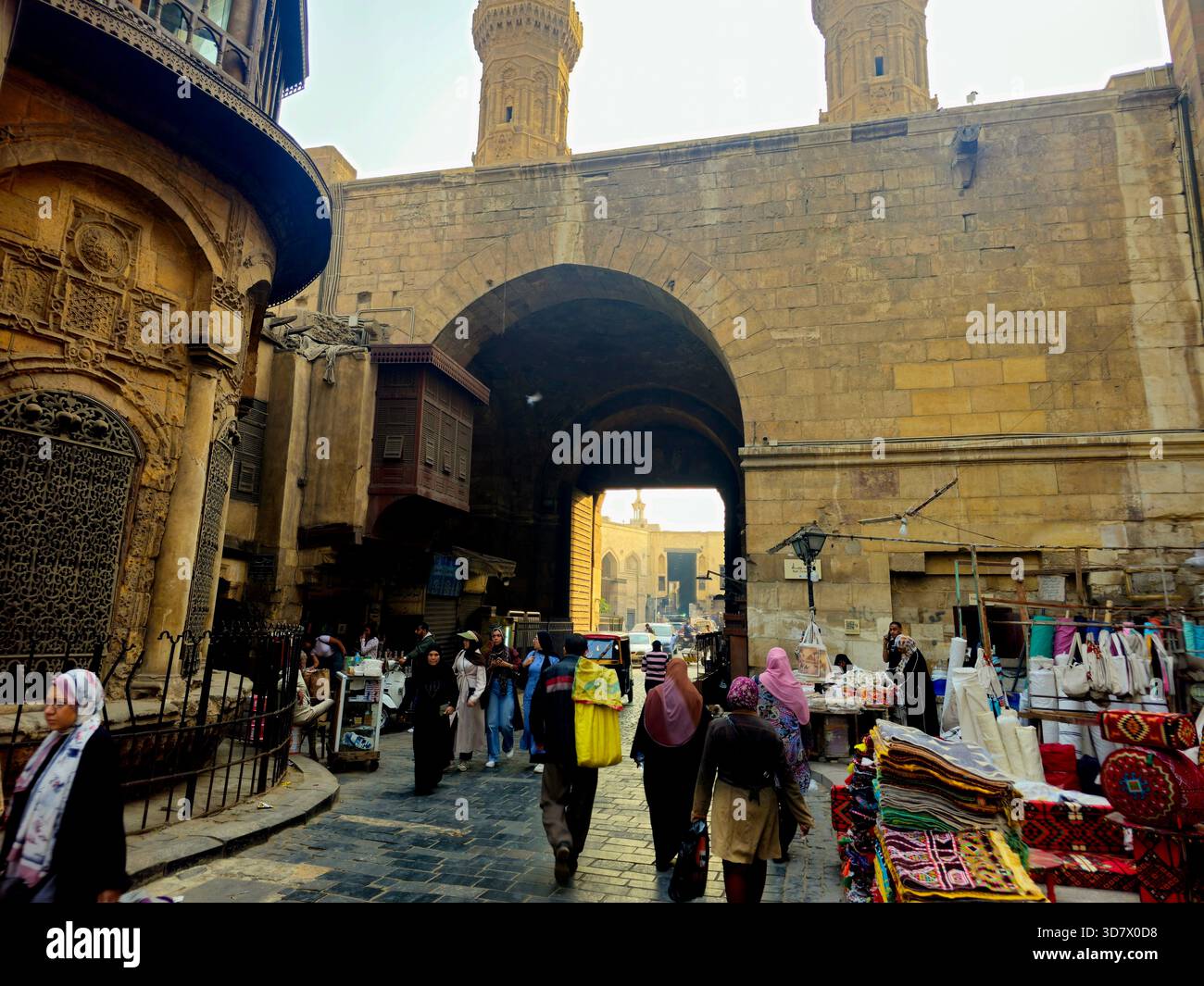 Cairo, Egypt, November 22 2025: The gate at Bab Zuweila, Bawabat al ...