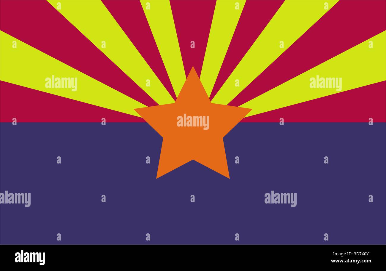 Arizona usa state flag Stock Vector Images - Alamy