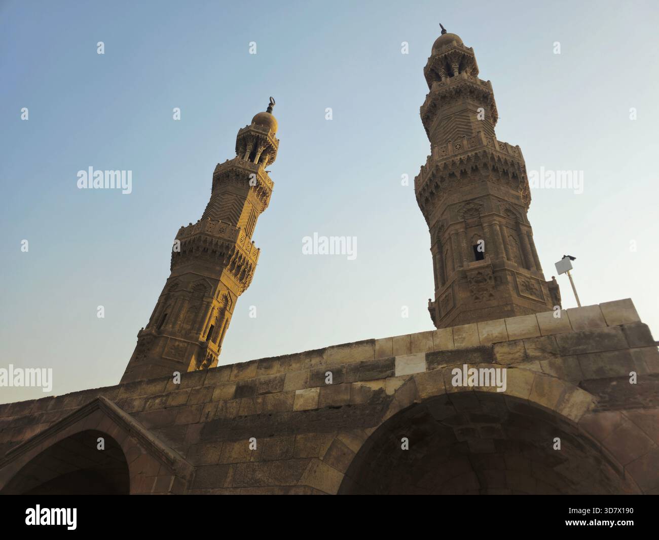 Cairo, Egypt, November 22 2025: details of Bab Zuweila, Bawabat al ...