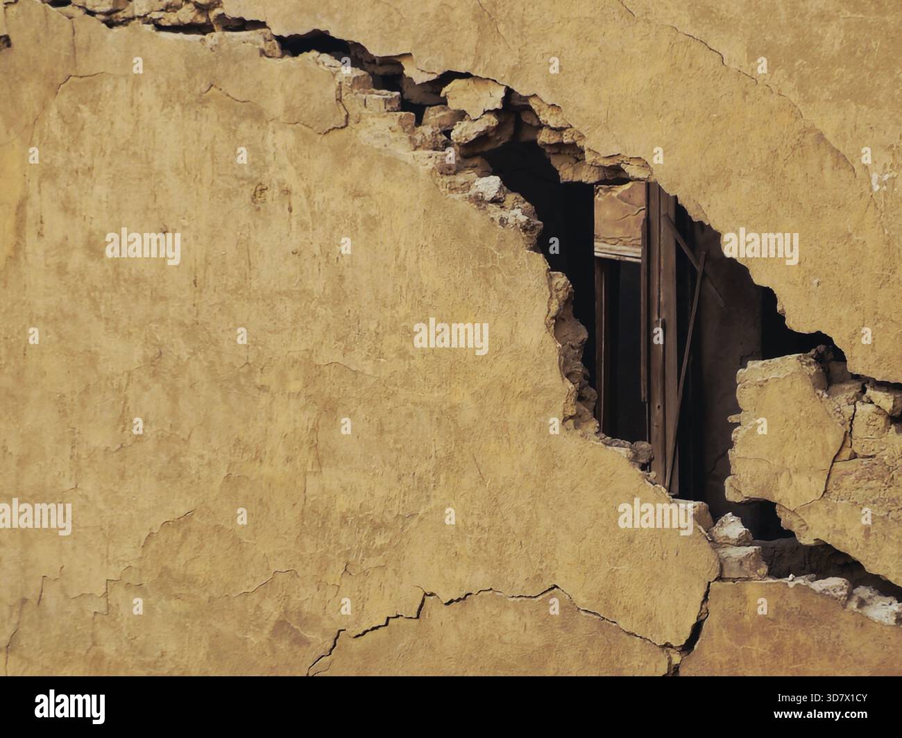 Cairo, Egypt, November 22 2025: a multi-leaf stone masonry wall in ...