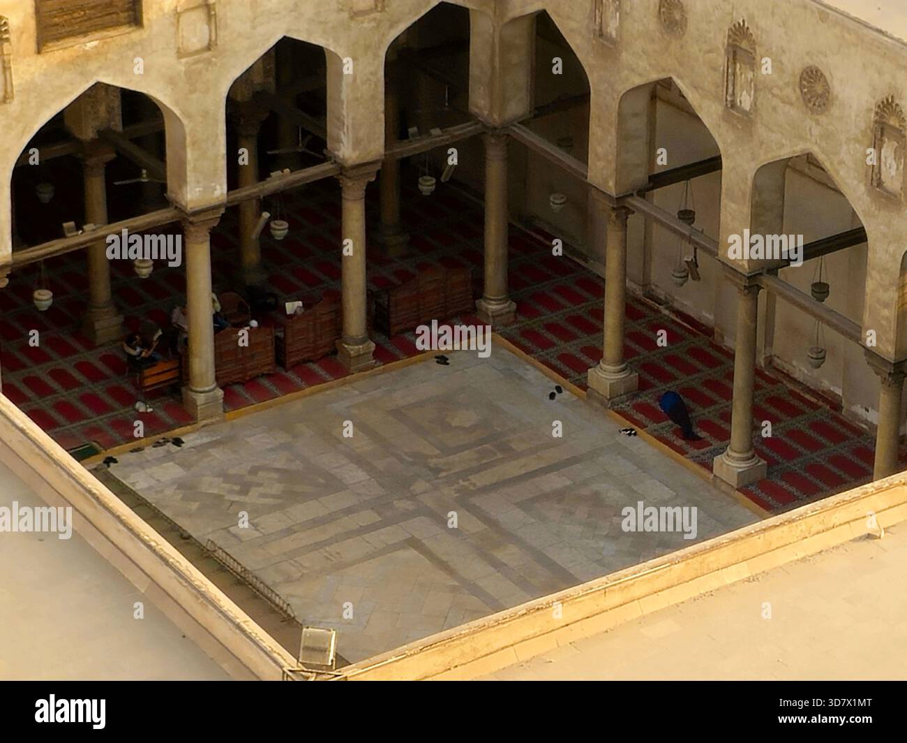 Cairo, Egypt, November 22 2025: The top view The al-Salih Tala'i Mosque ...