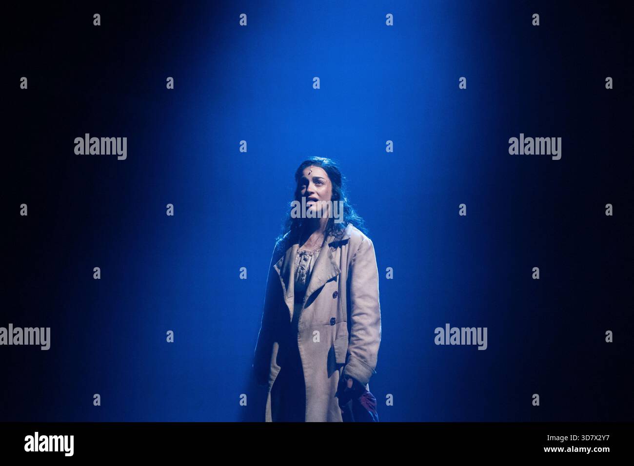 Actors during the presentation of the musical "Los Miserables" at the ...