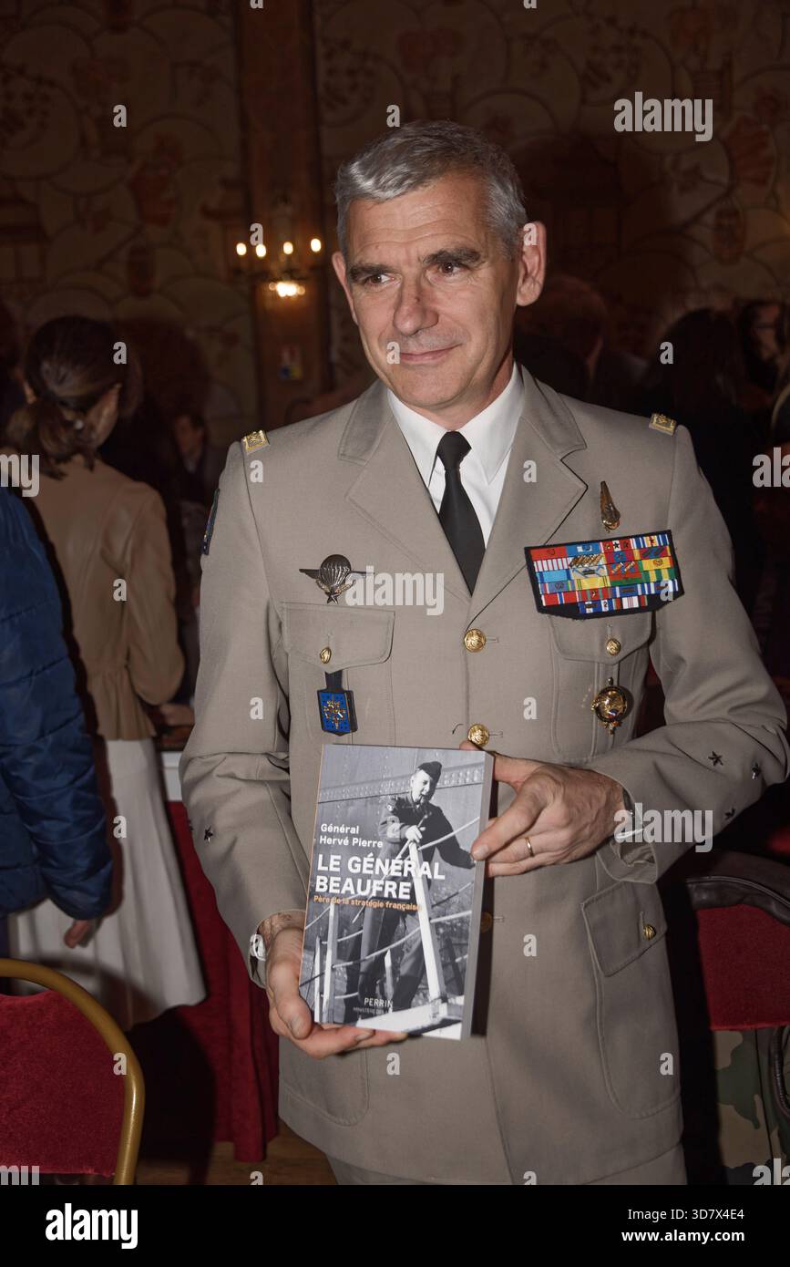 Paris, France. 26th Nov, 2025. Général Hervé Pierre presents his book ...