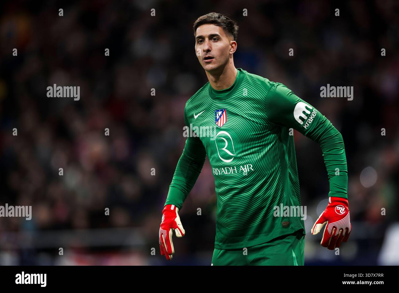 Juan Musso of Club Atletico de Madrid looks on during the UEFA ...