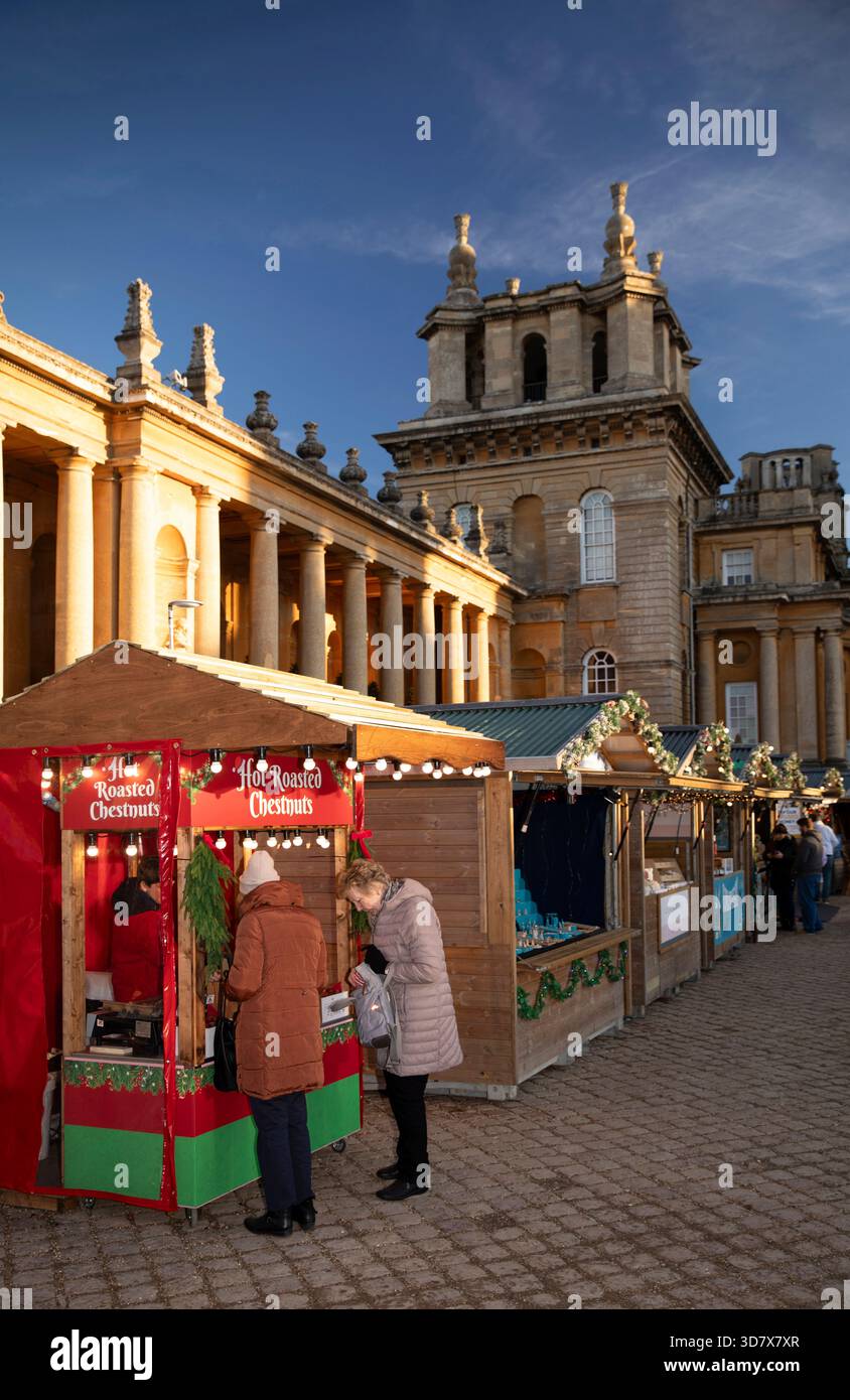 UK, England, Oxfordshire, Woodstock, Blenheim Palace, Great Court ...