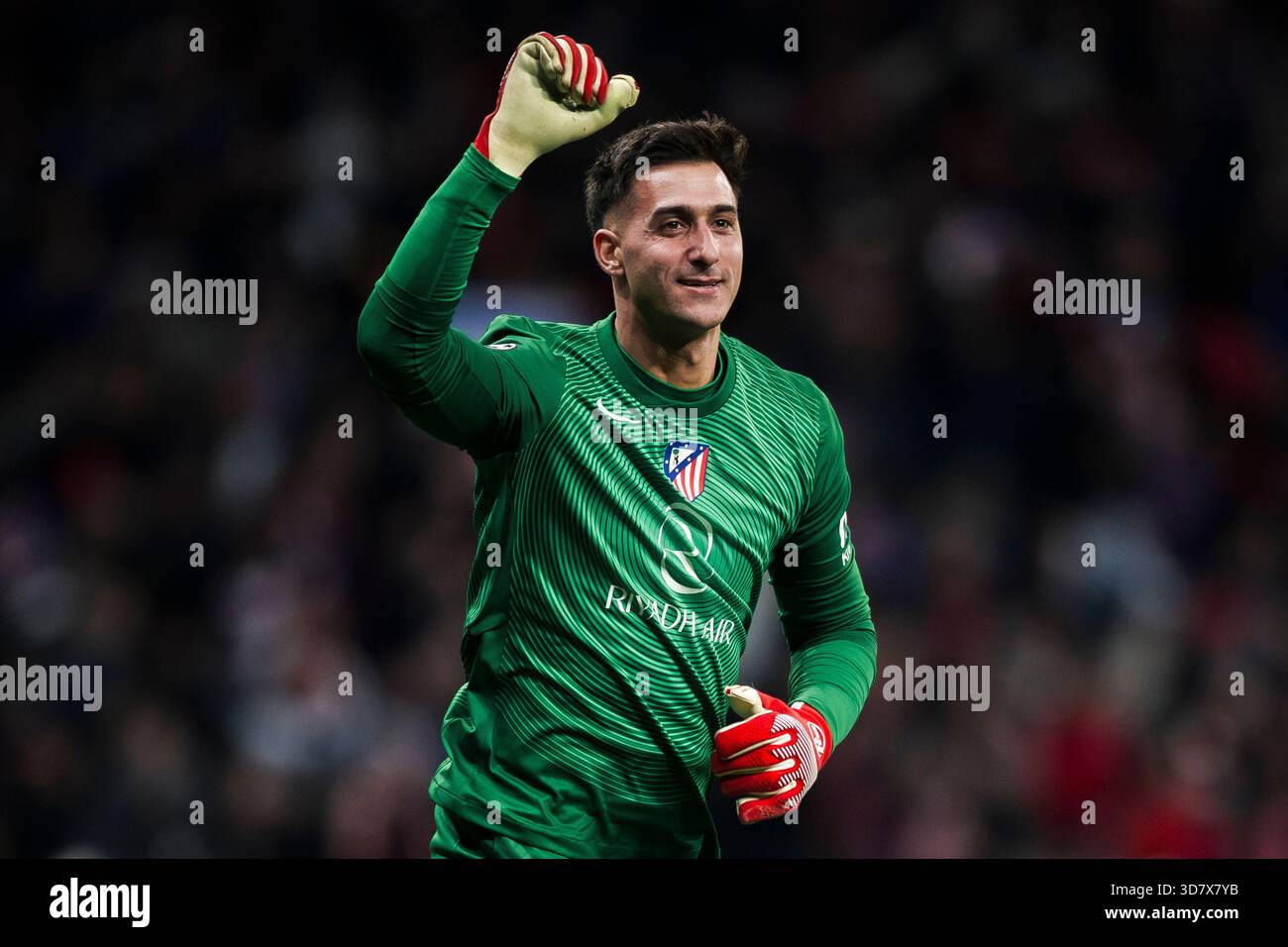 Juan Musso of Club Atletico de Madrid celebrates during the UEFA ...