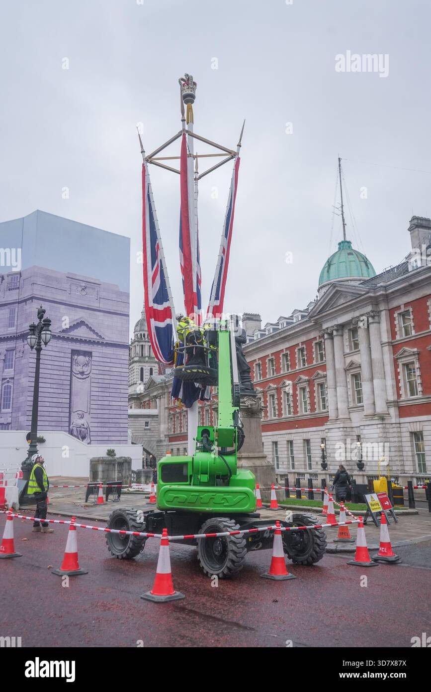 27 November 2025 Engineers from The Flag Consultancy install a Union ...