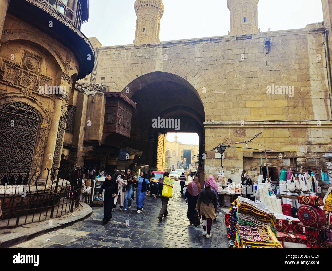 Cairo, Egypt, November 22 2025: The gate at Bab Zuweila, Bawabat al ...