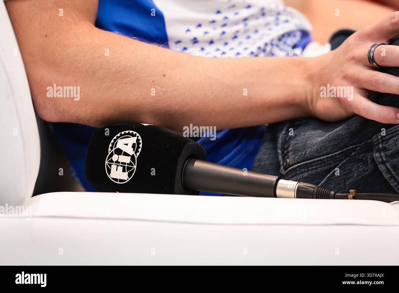 FIA microphone press conference during the 2025 Formula 1 Qatar Grand ...