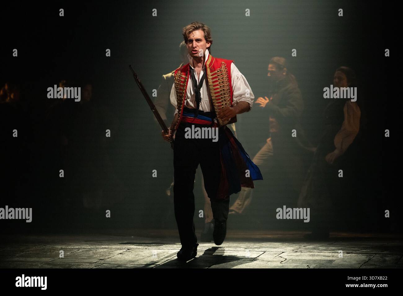 An actor during the graphic pass of the musical 'Les Miserables', at ...
