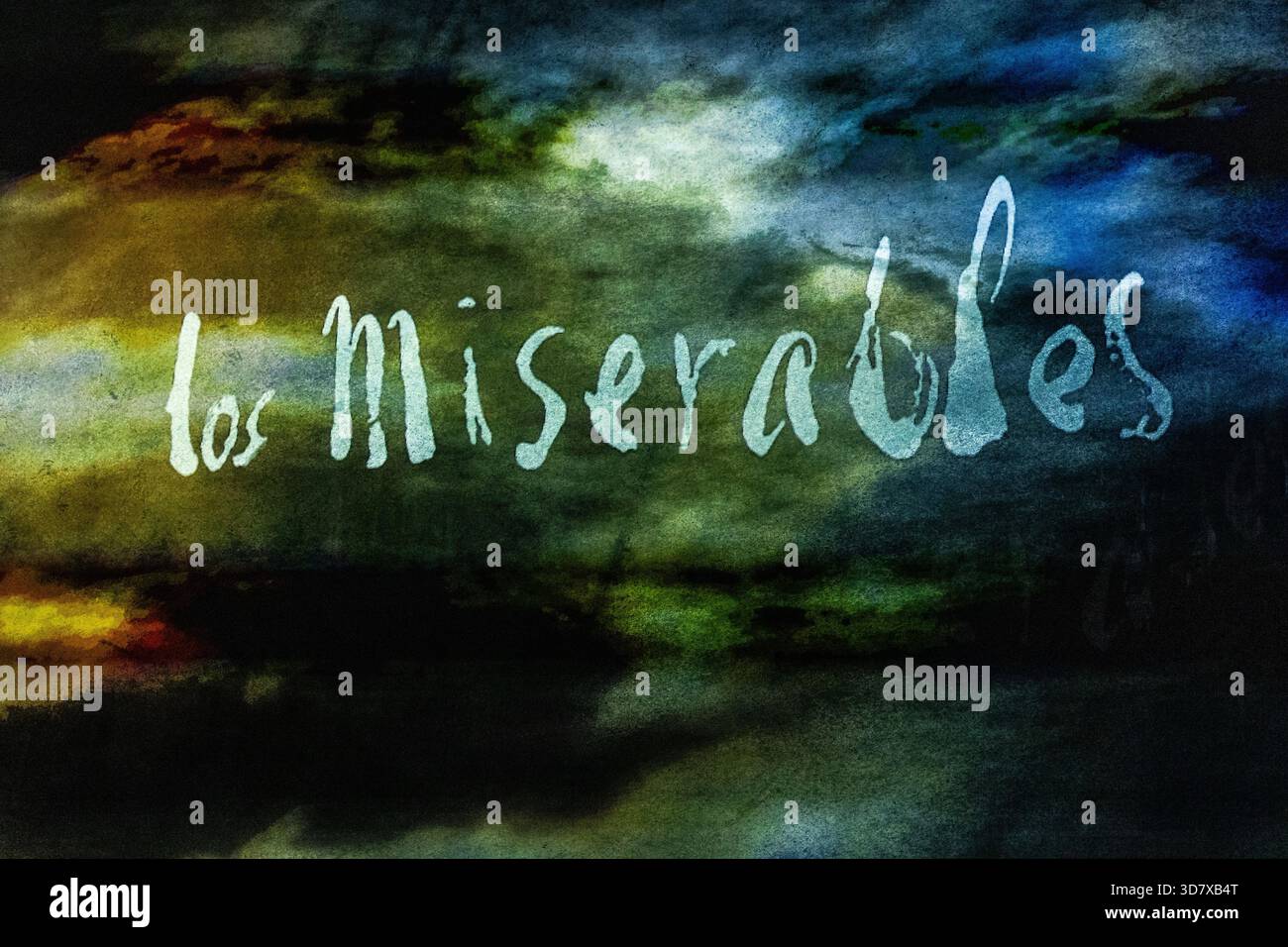 A graphic showing of the musical 'Les Miserables', at the Teatro Apolo ...