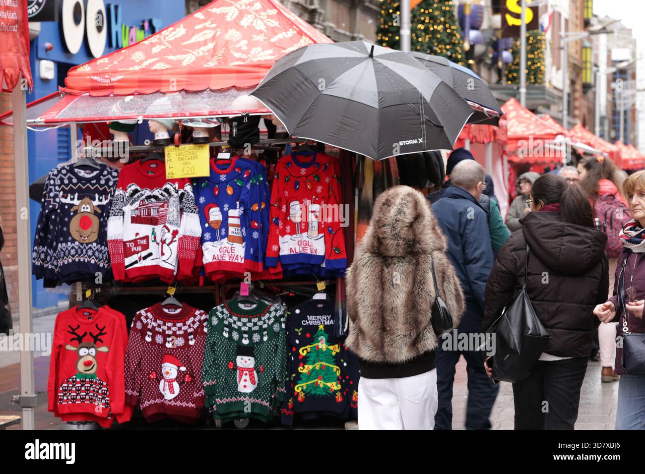 Dublin, Ireland - 26th November 2025 - View of the Christmas market ...