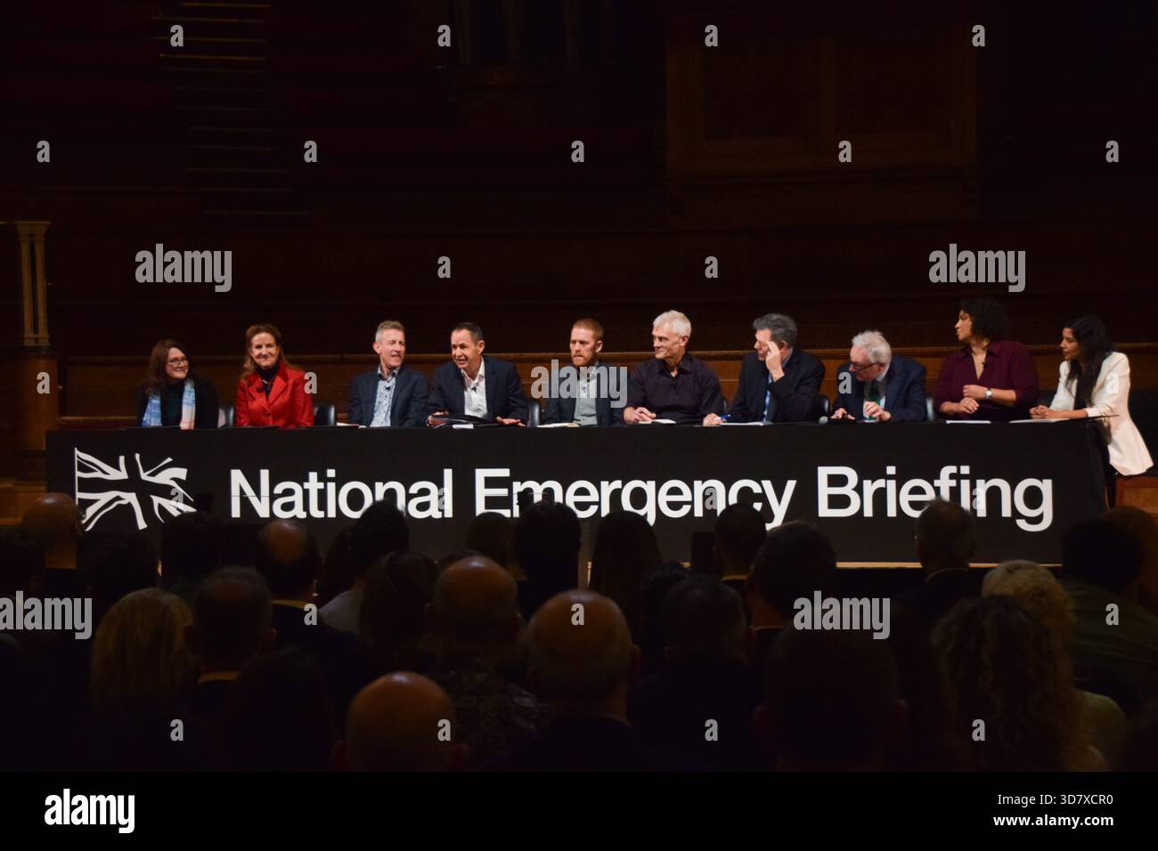 London, UK. 27th November 2025. Speakers take questions from the ...