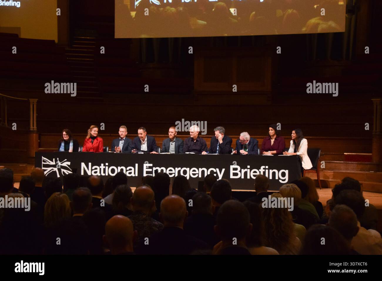 London, UK. 27th November 2025. Speakers take questions from the ...