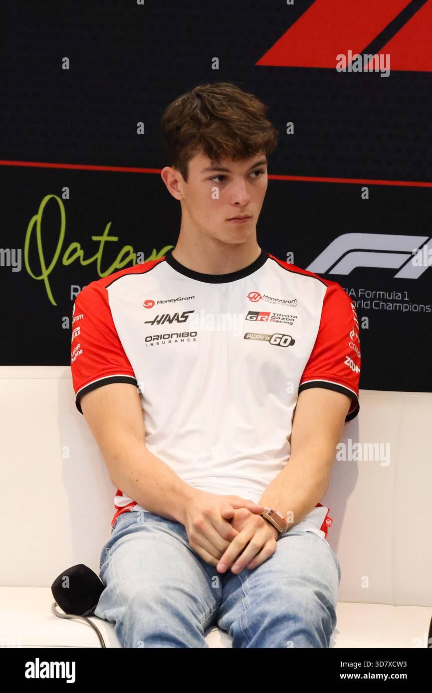 Oliver Bearman (MoneyGram Haas F1 Team, 87) , QAT, Formel 1 ...
