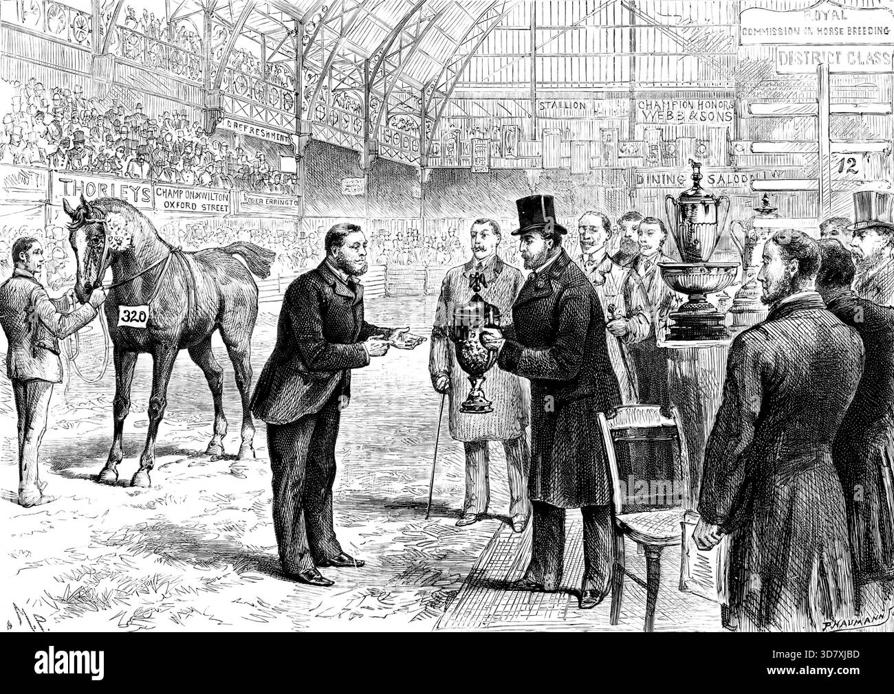 London House Show: the Prince of Wales presenting cup to Mr. Moore for ...