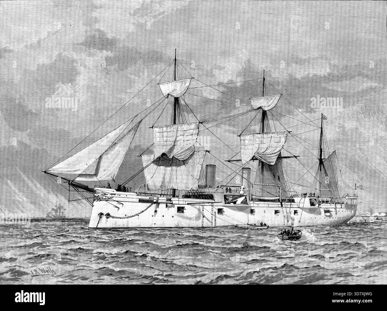 Us navy frigate Black and White Stock Photos & Images - Alamy