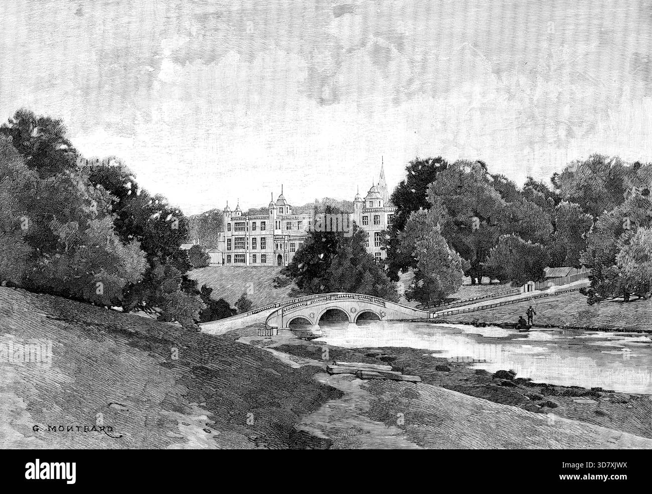 View up stream in Black and White Stock Photos & Images - Alamy