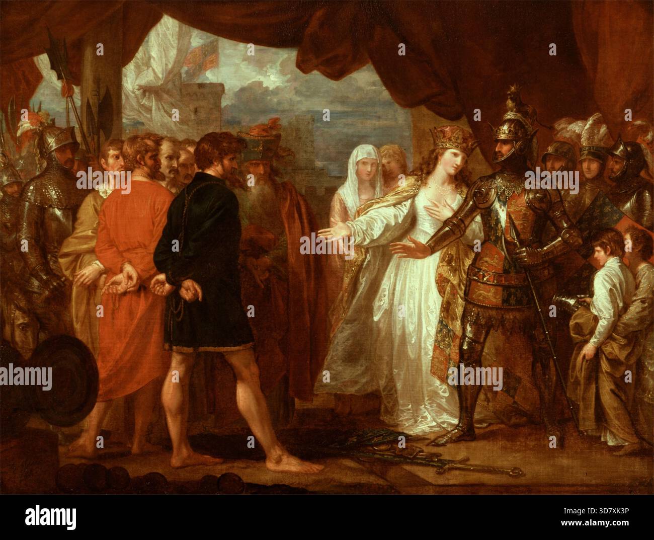 Queen Philippa Interceding for the Lives of the Burghers of Calais ...