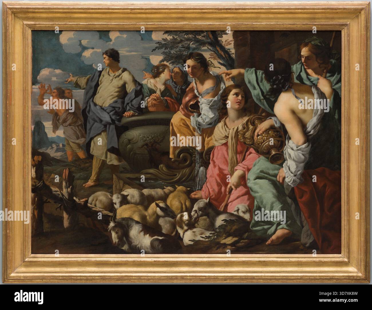 Moses and the Daughters of Jethro, 1630s. Biblical scene: Moses ...