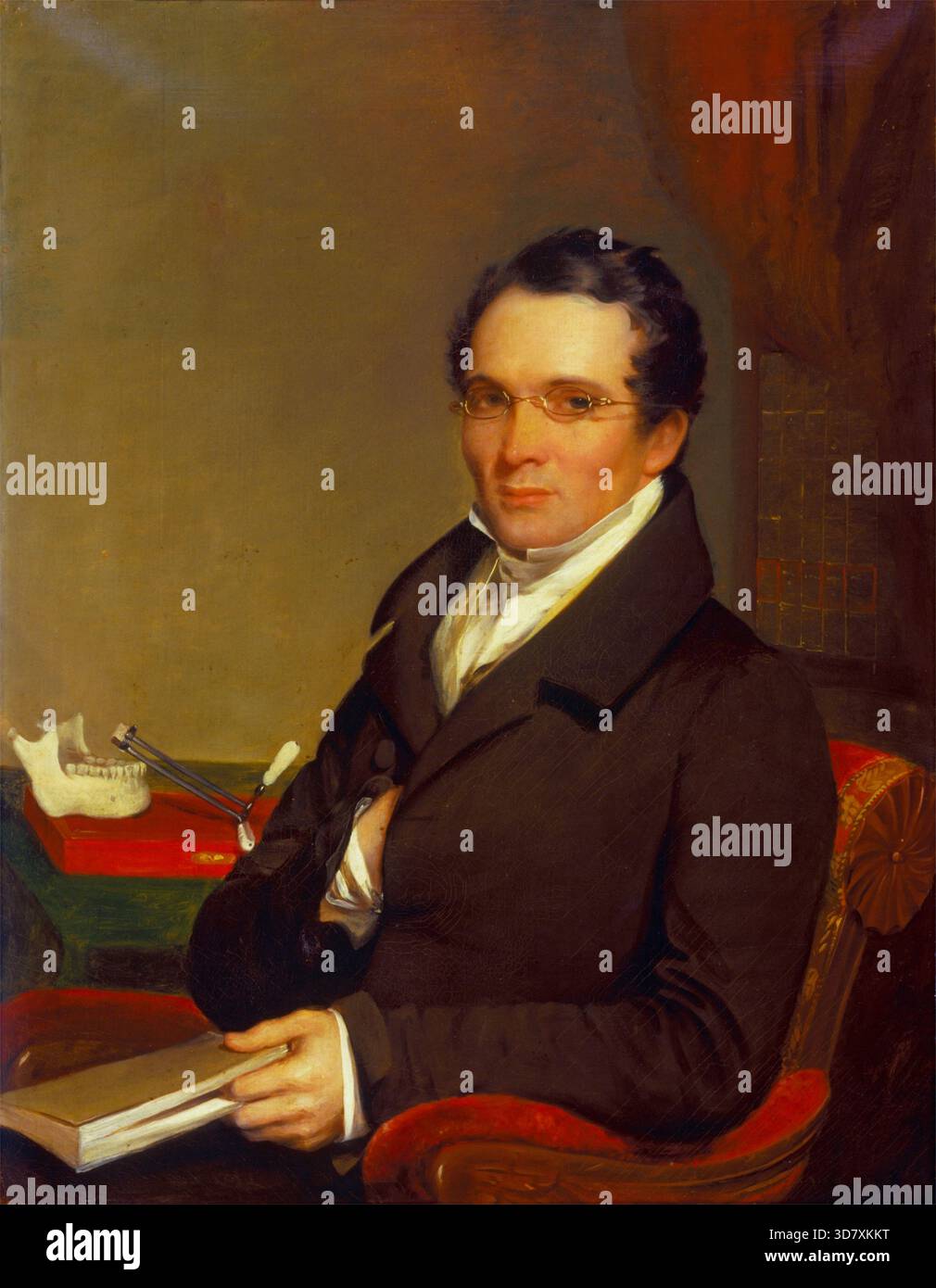 Dr. Samuel A. Bemis, 1842. Portrait of the American daguerreotypist ...