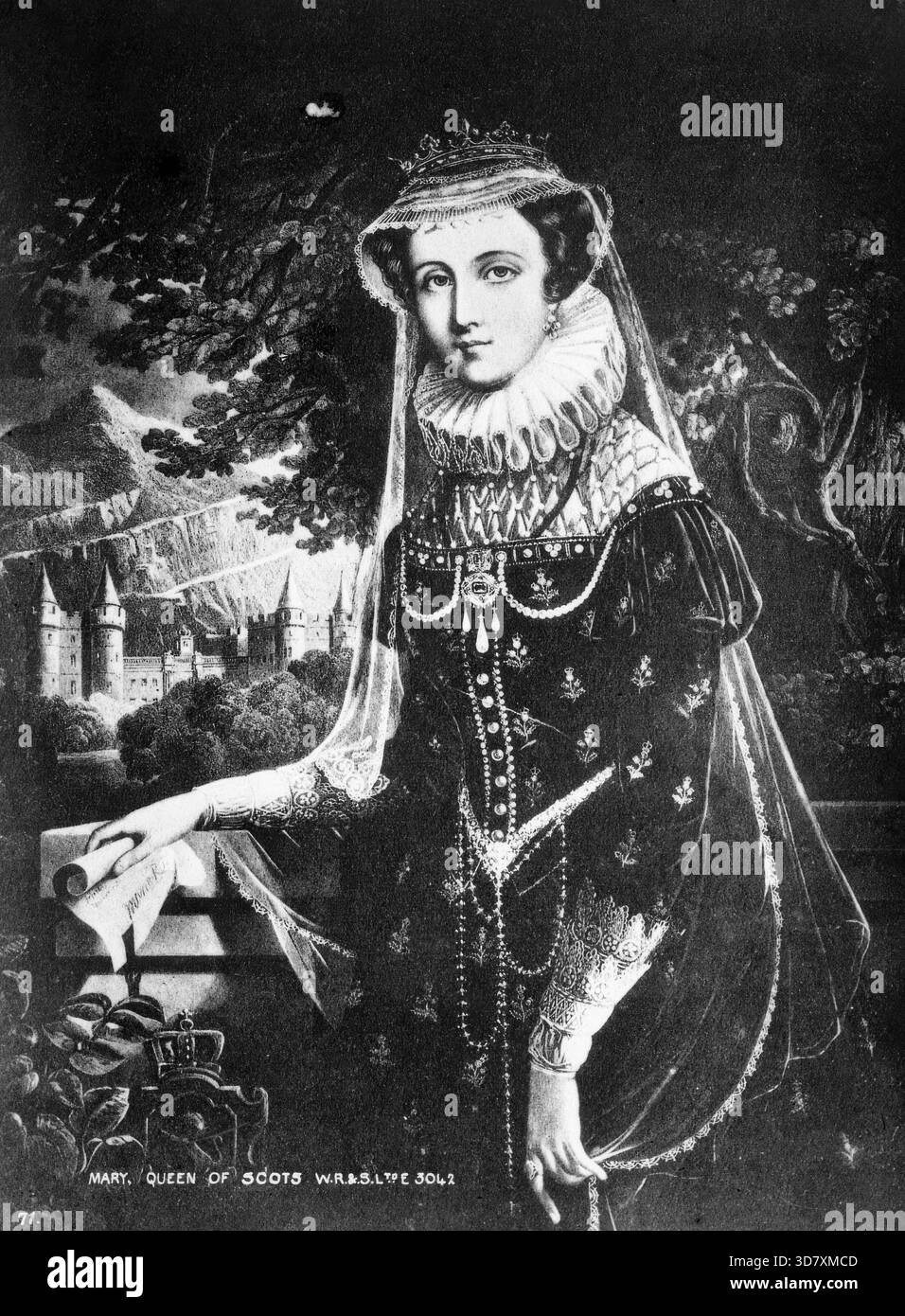 Mary, Queen Of Scots portrait Stock Photo - Alamy
