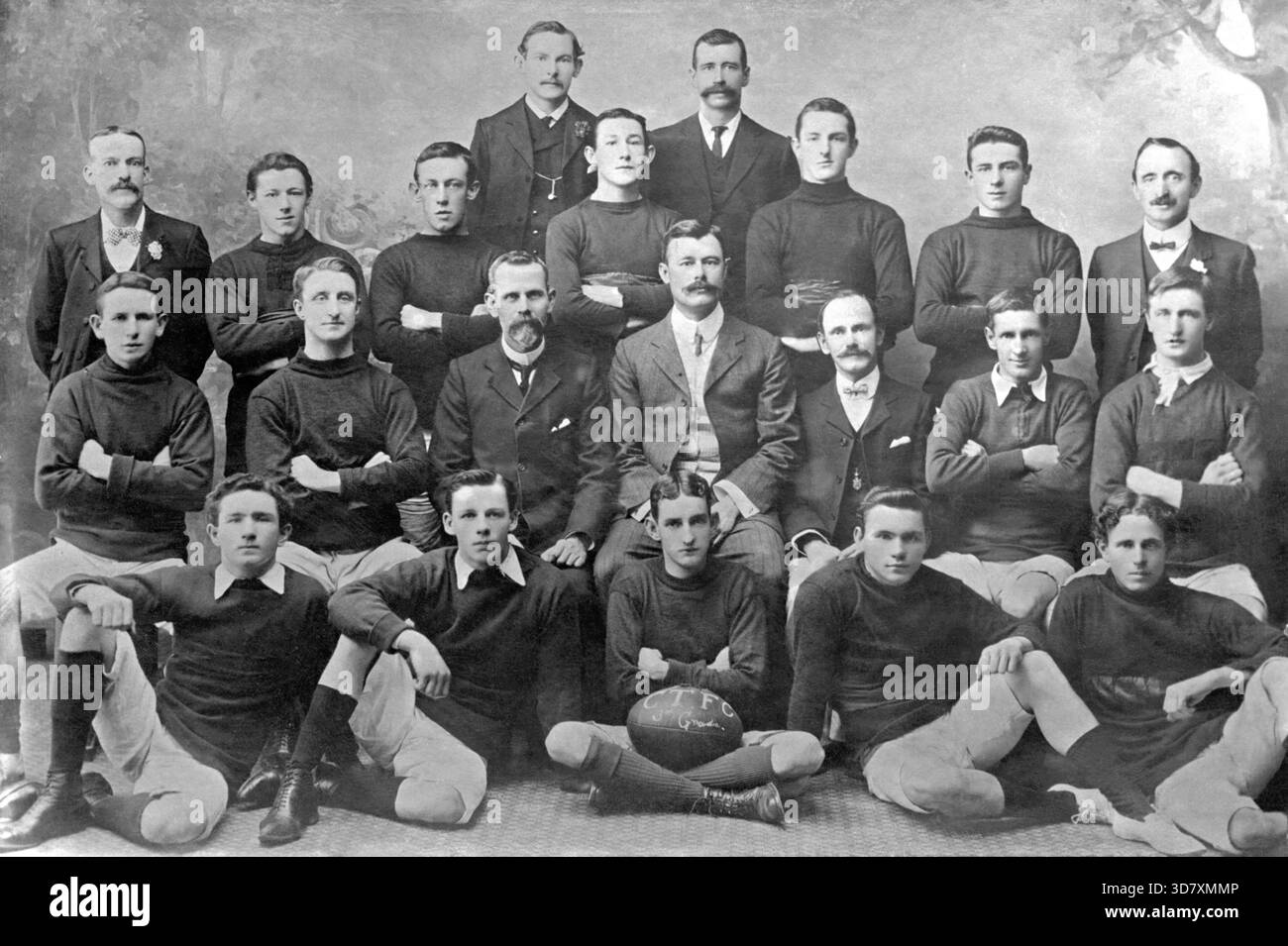 C.T.F.C. 3rd grade football team, 1900 Stock Photo - Alamy
