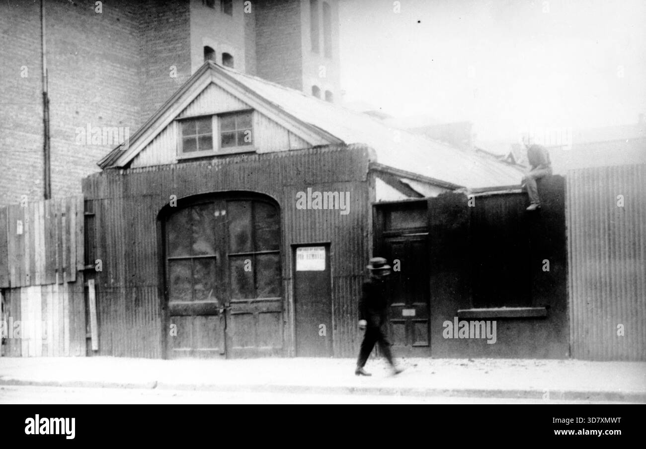 Black fire station Black and White Stock Photos & Images - Alamy