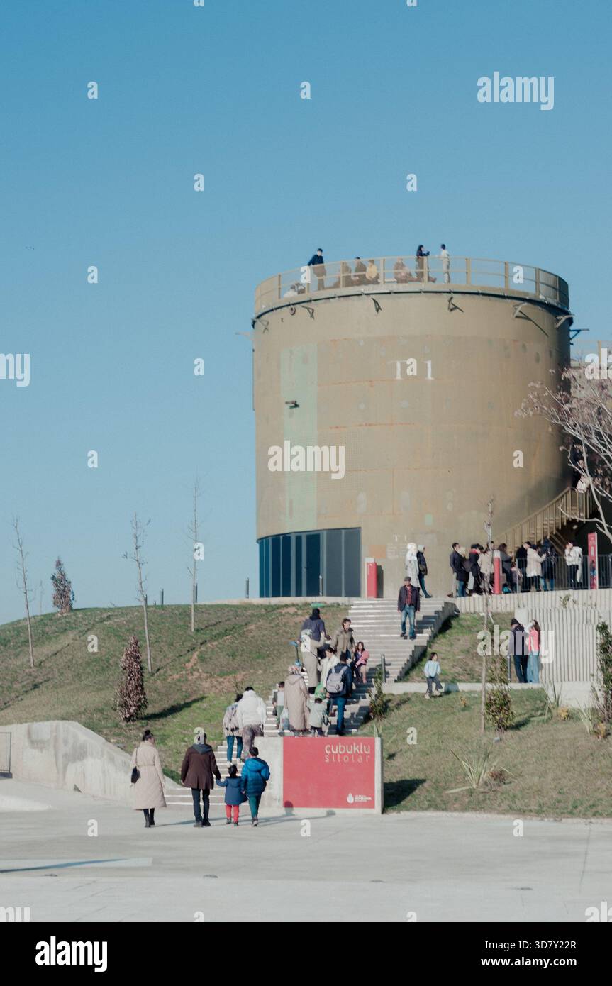 Historic Istanbul Gas Tank Repurposed as Observation Deck in Cubuklu ...