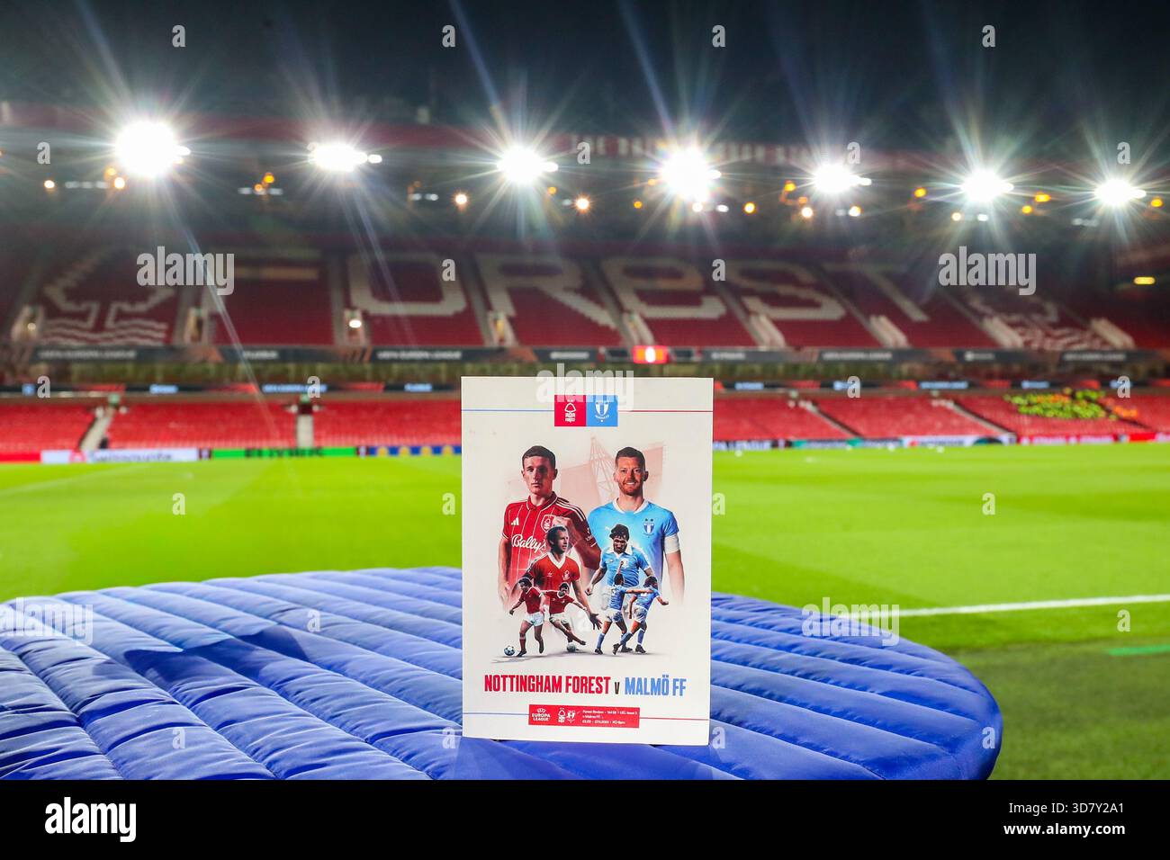 General View inside the City Ground Stadium and Match Programme during ...
