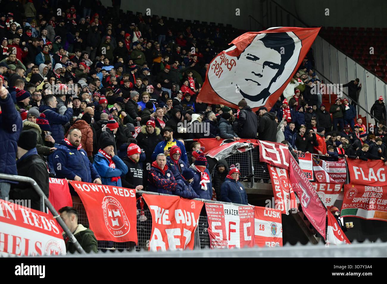 ALKMAAR - Shelbourne FC fans during the Conference League match between ...